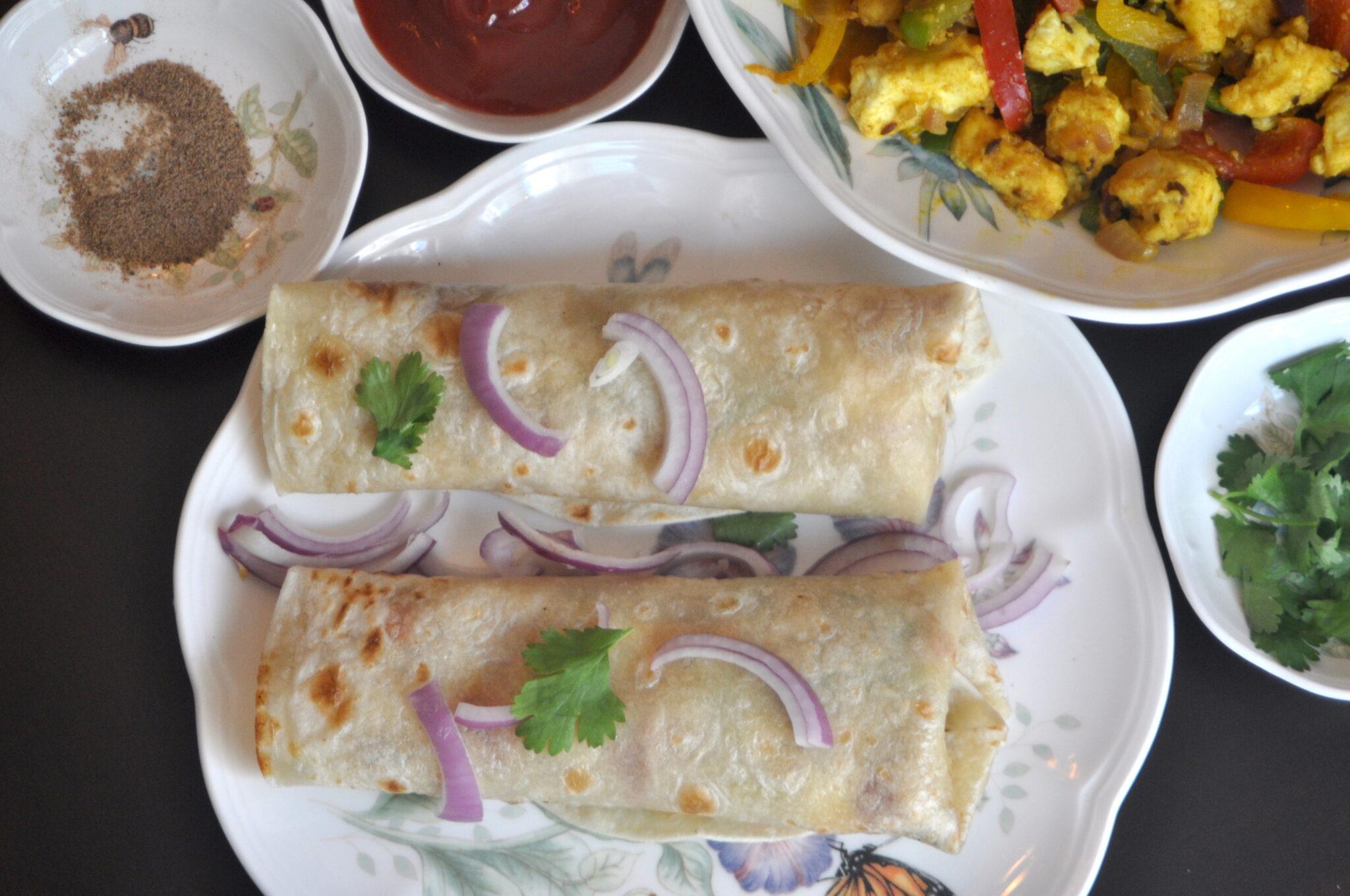 Paneer Tortilla Wrap | Veg Paneer Roll - Culinary Shades