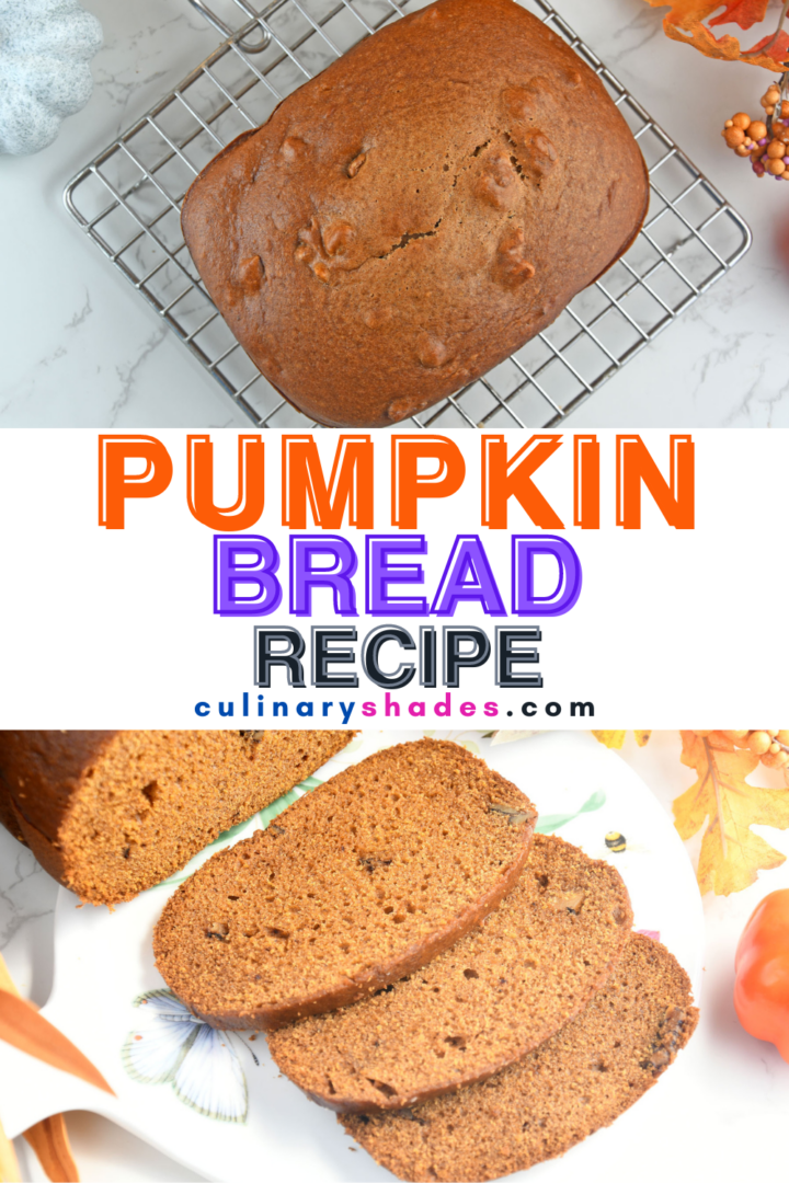Bread Machine Pumpkin Bread - Culinary Shades