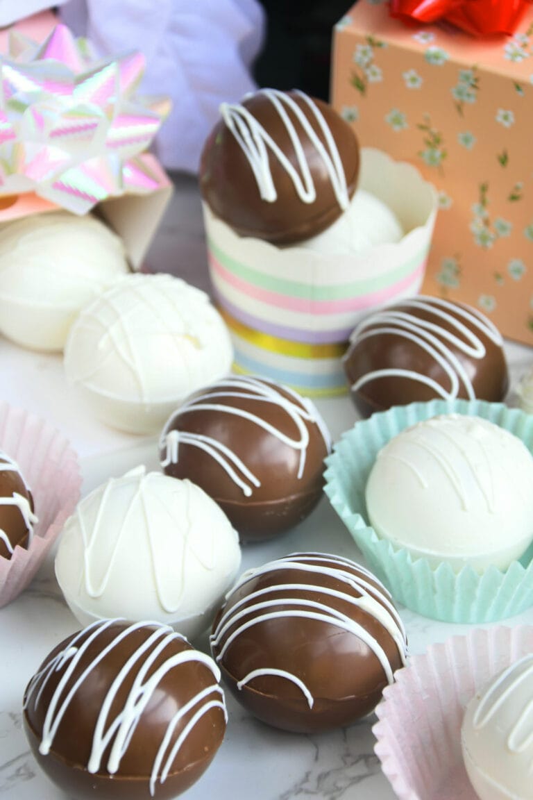 Hot Cocoa Bombs (2 Ways) - Culinary Shades