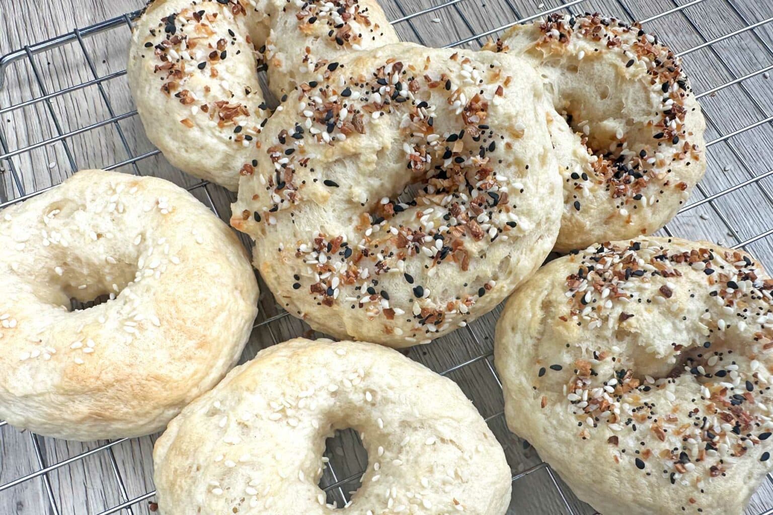 Cottage Cheese Bagels - Culinary Shades